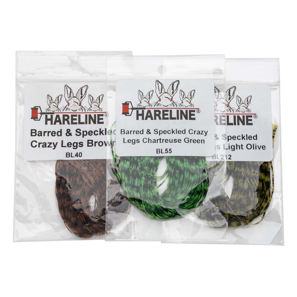 Barred & Speckled Crazy Legs – The Northern Angler Fly Shop